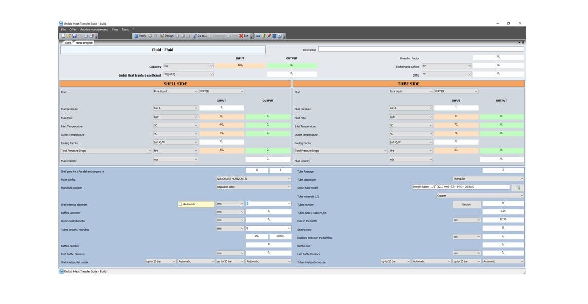Unilab Unisuite - Shell | UNILAB - Heat Transfer Software