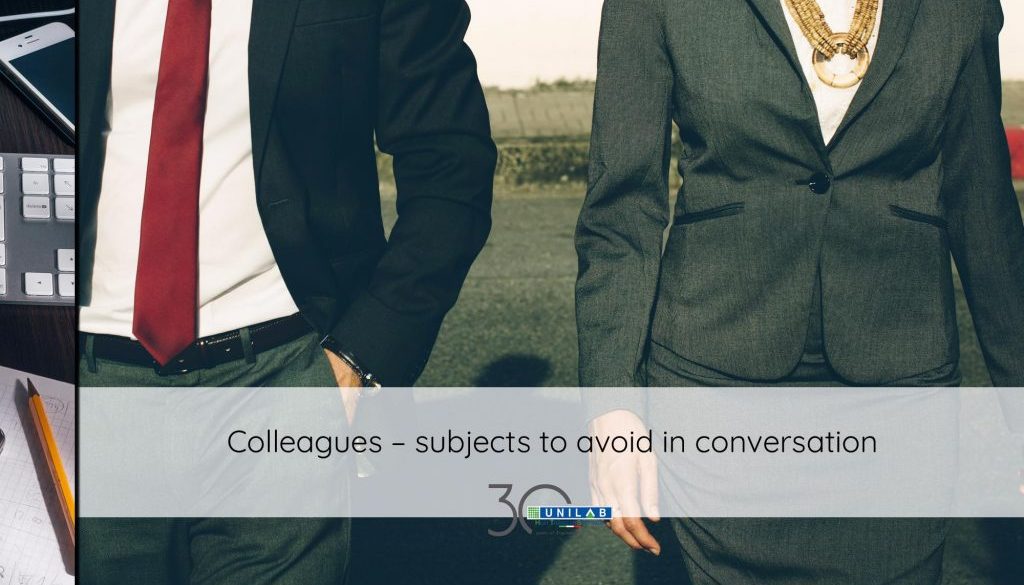 Colleagues – subjects to avoid in conversation | UNILAB - Heat Transfer ...