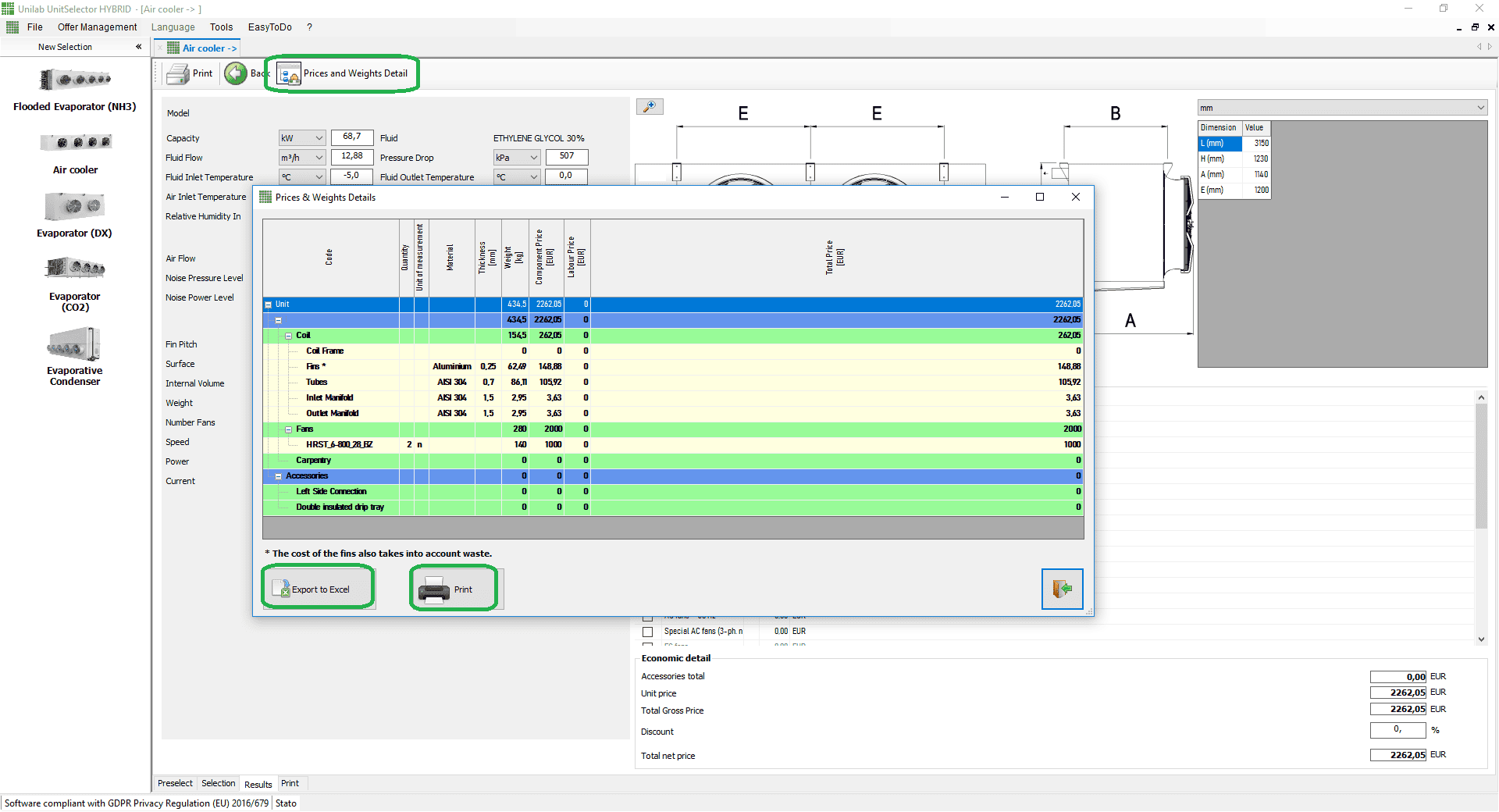 Unilab Unit Selector | UNILAB - Heat Transfer Software