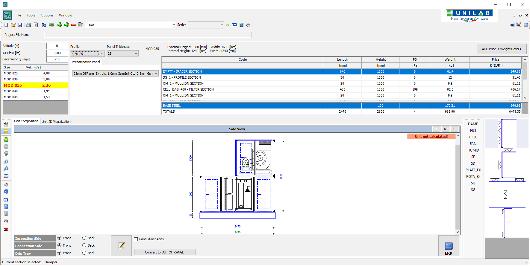 Unilab Smart-Air | UNILAB - Heat Transfer Software