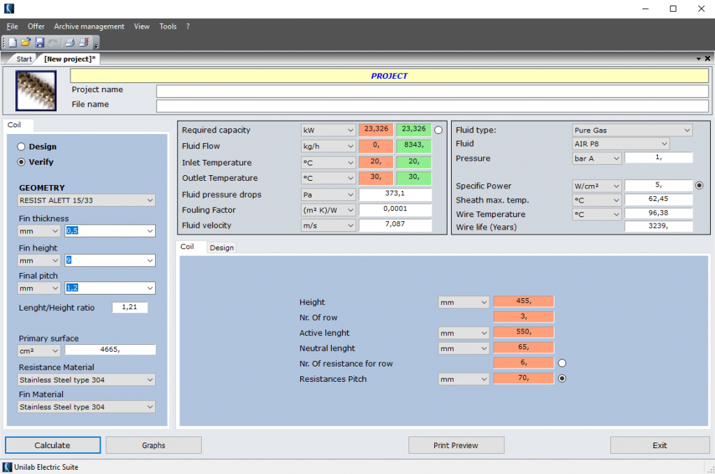 Unilab Electric Suite | UNILAB - Heat Transfer Software